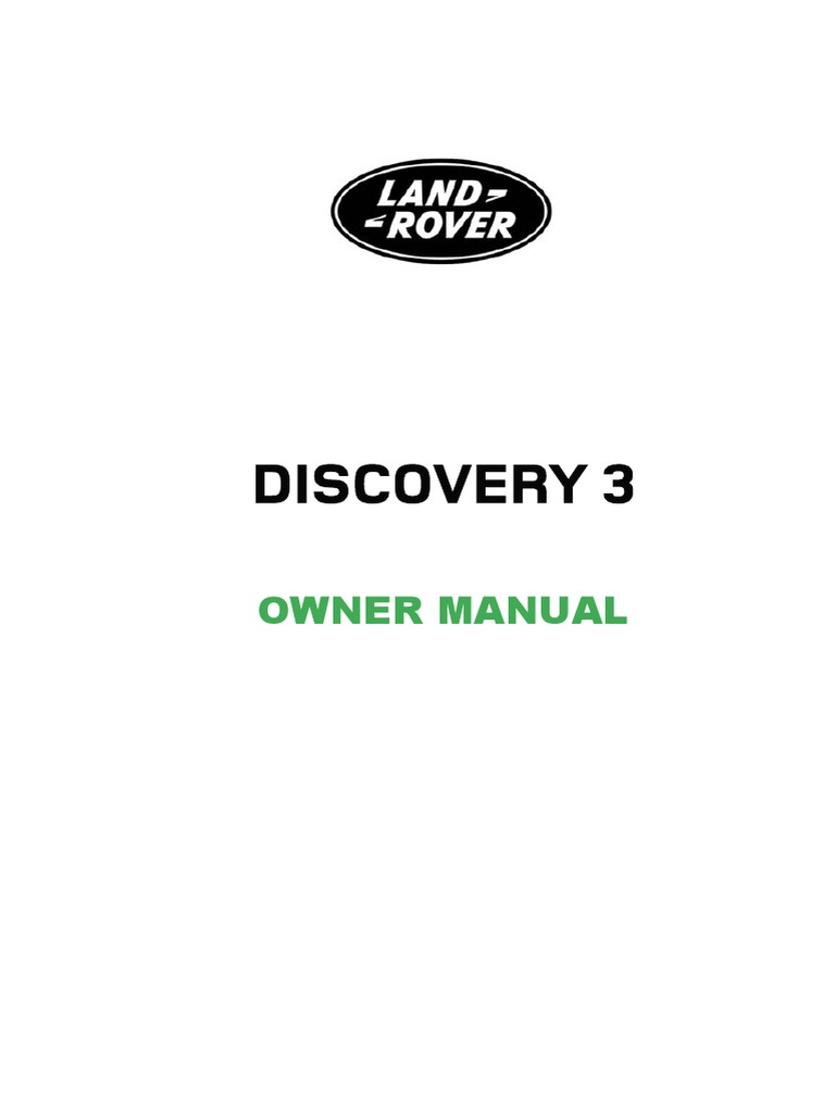 Land Rover 3 Discovery 2006 2009 Repair Manual | PDF | Seat Belt | Airbag