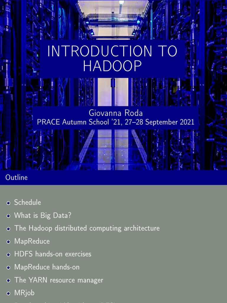 Introduction To Hadoop Slides | PDF | Apache Hadoop | Map Reduce Introduction To Hadoop Slides | PDF | Apache Hadoop | Map Reduce