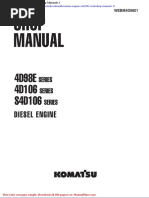 Toyota Forklift Engine 1dz II Model Service Repair Manual | PDF