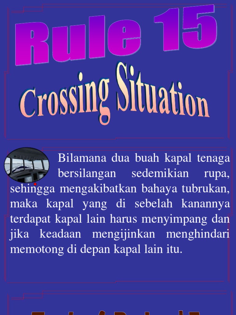 Rule 15 - Crossing Situation | PDF