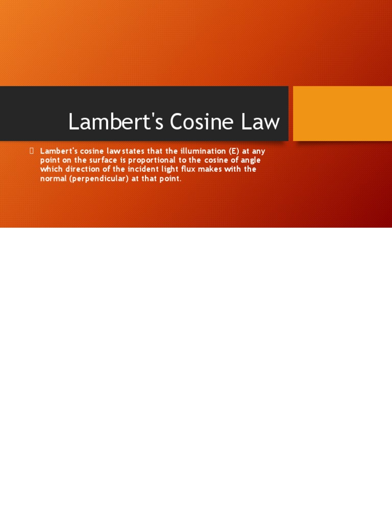 LAMBERT | PDF