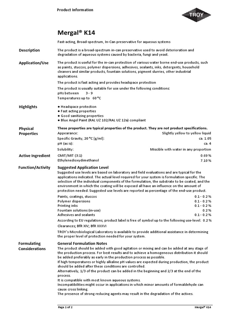 Mergal K14 | PDF | Legal Liability | Paint