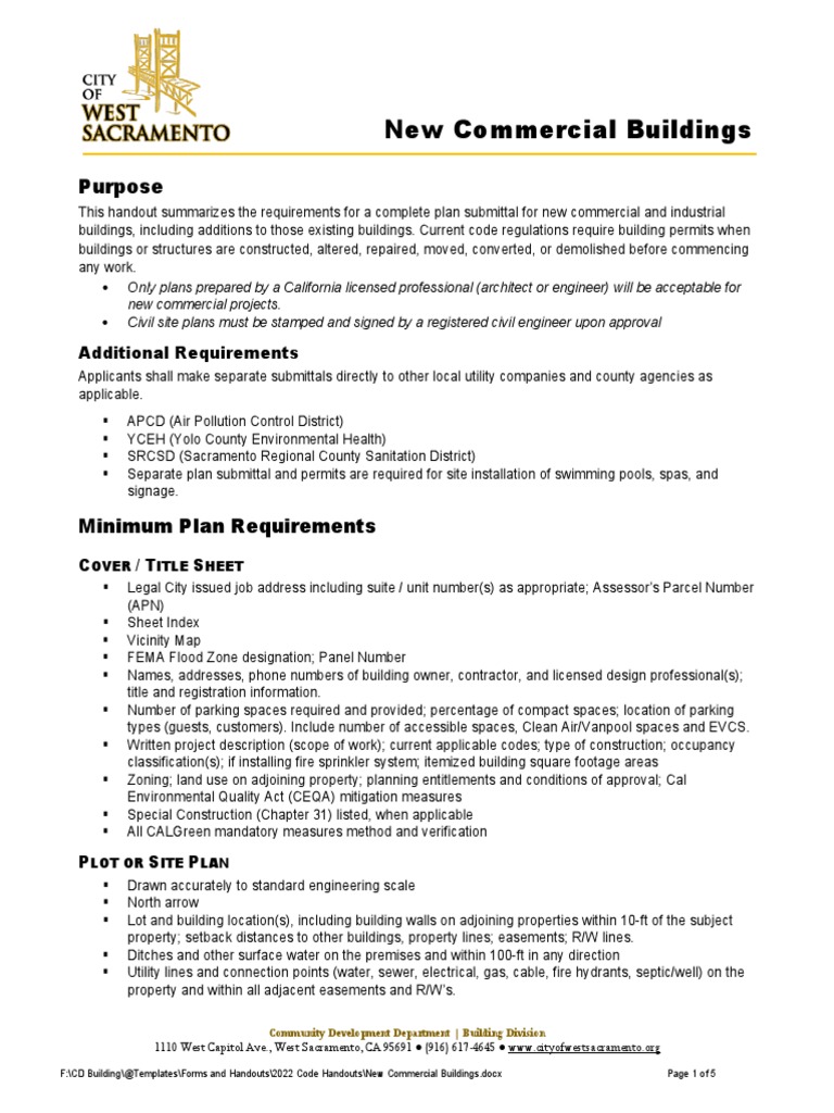 Commercial Building Requirement | PDF | Truss | Wall