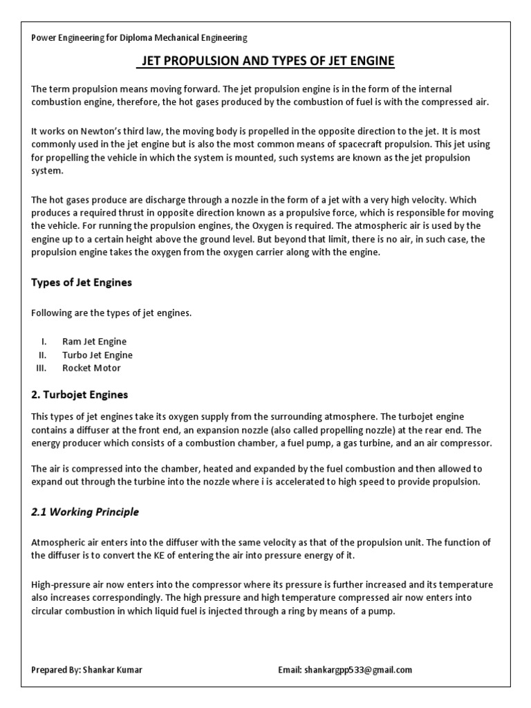 Detailed Lecture Notes | PDF | Rocket Engine | Jet Engine