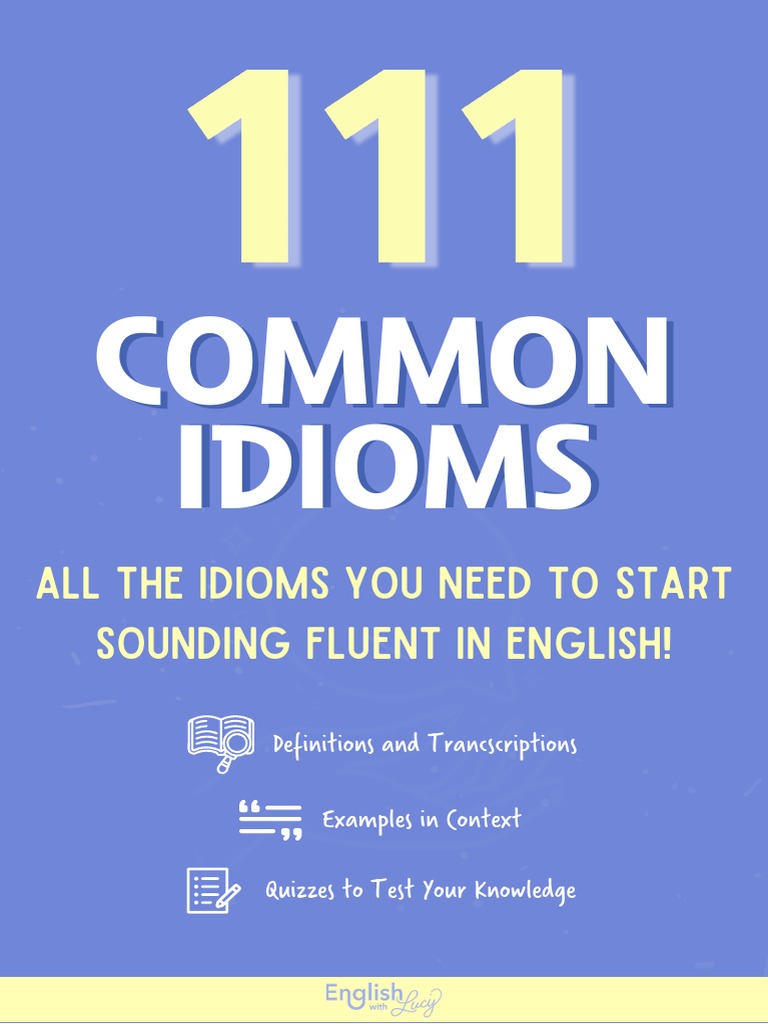 111 Common Idioms | PDF | Idiom