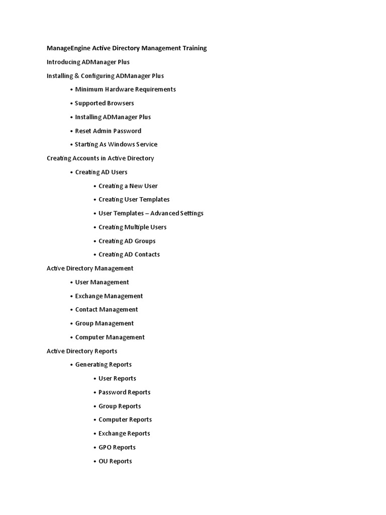 Active Directory Management Training Guide | PDF | Art | Technology ...