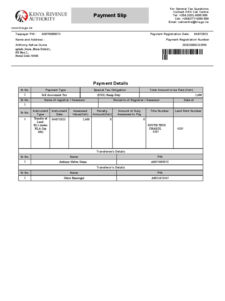 Payment Slip | PDF | Payments | Cheque