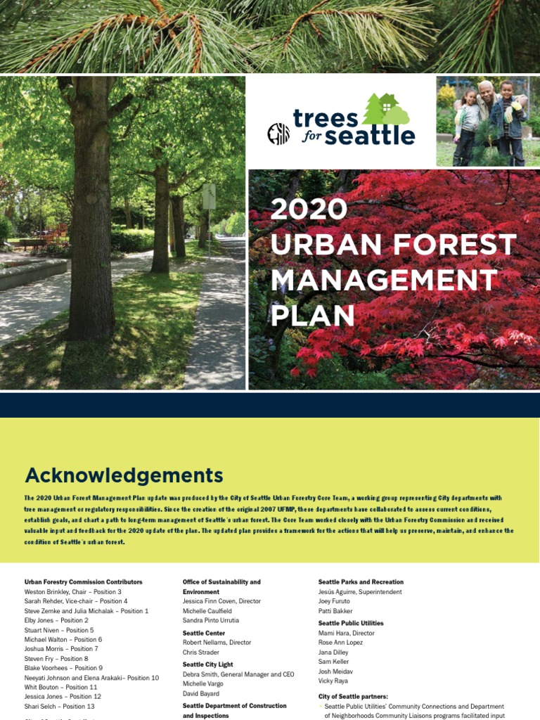 Urban Forest Management Plan Final | PDF