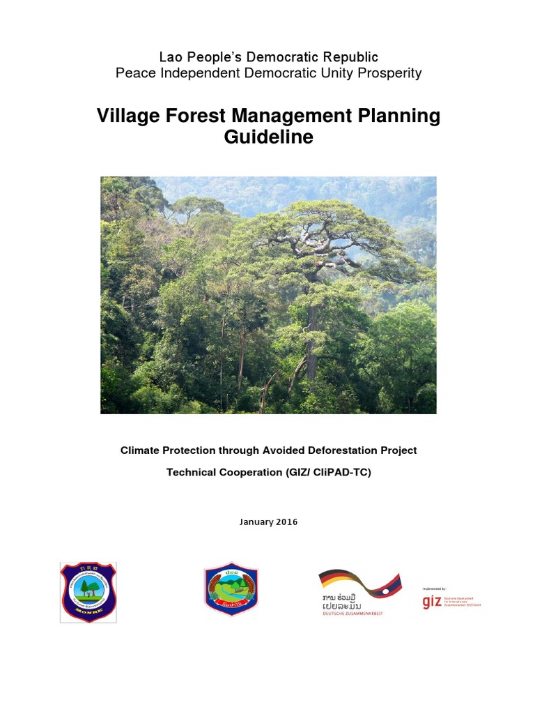 Village Forest Management Planning Guideline Pdf Forestry