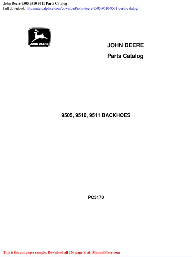 John Deere 9505 9510 9511 Parts Catalog | PDF