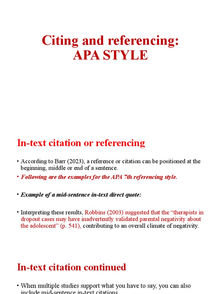 Citing and Referencing-25 APRIL-updated | PDF | Social Science ...