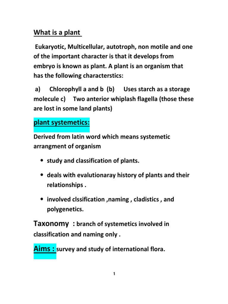 Understanding Plant Taxonomy and Classification | PDF | Fruit | Flowers