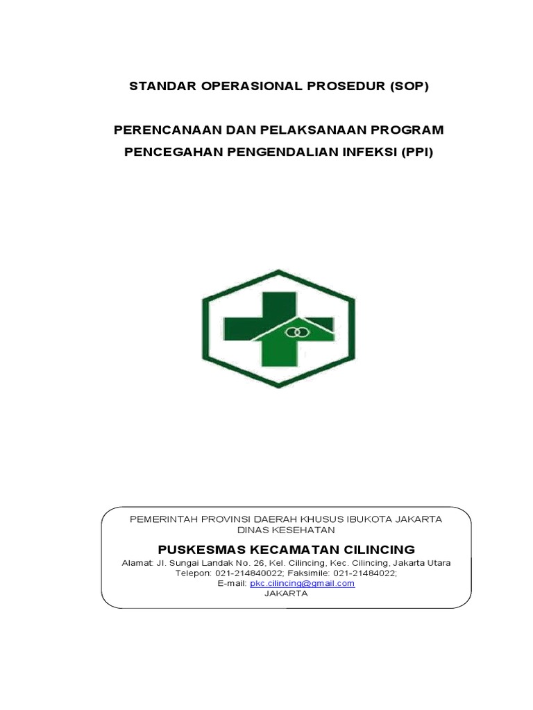SOP PPI Puskesmas Cilincing 2023 | PDF | Kesehatan Holistik