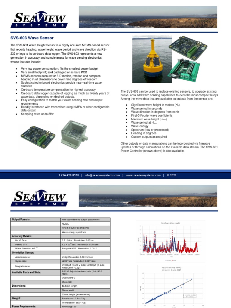 SVS 603 Data Sheet | PDF | Waves | Physical Sciences