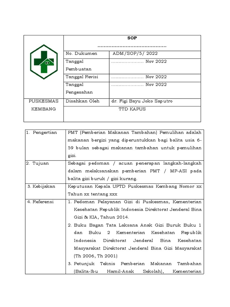 Master Sop Terbaru Fix | PDF