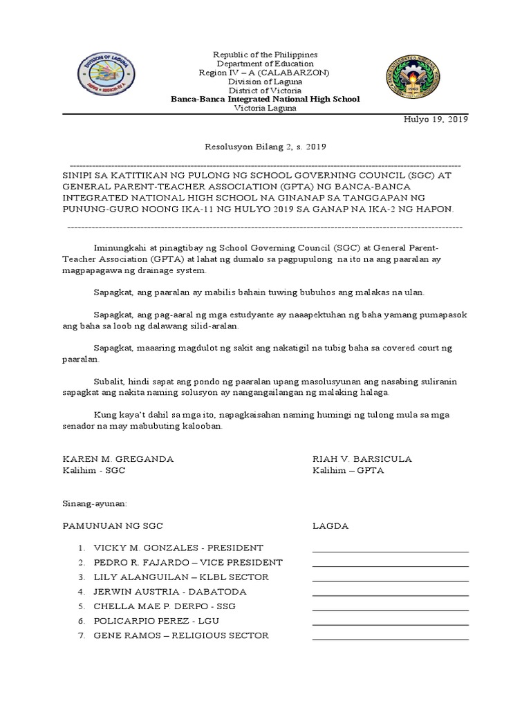 Resolution No.2 Solicitation For Drainage System | PDF