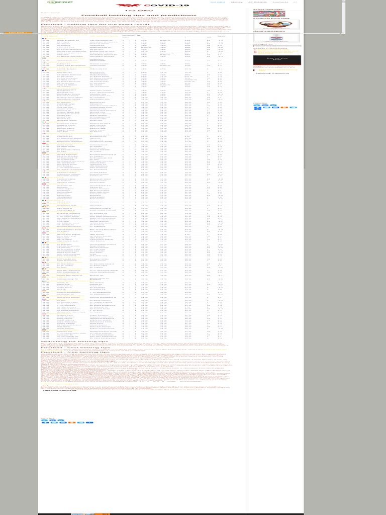 1x2 O&U - BEST-TIP Football Forecasts. Football Betting Tips! | PDF