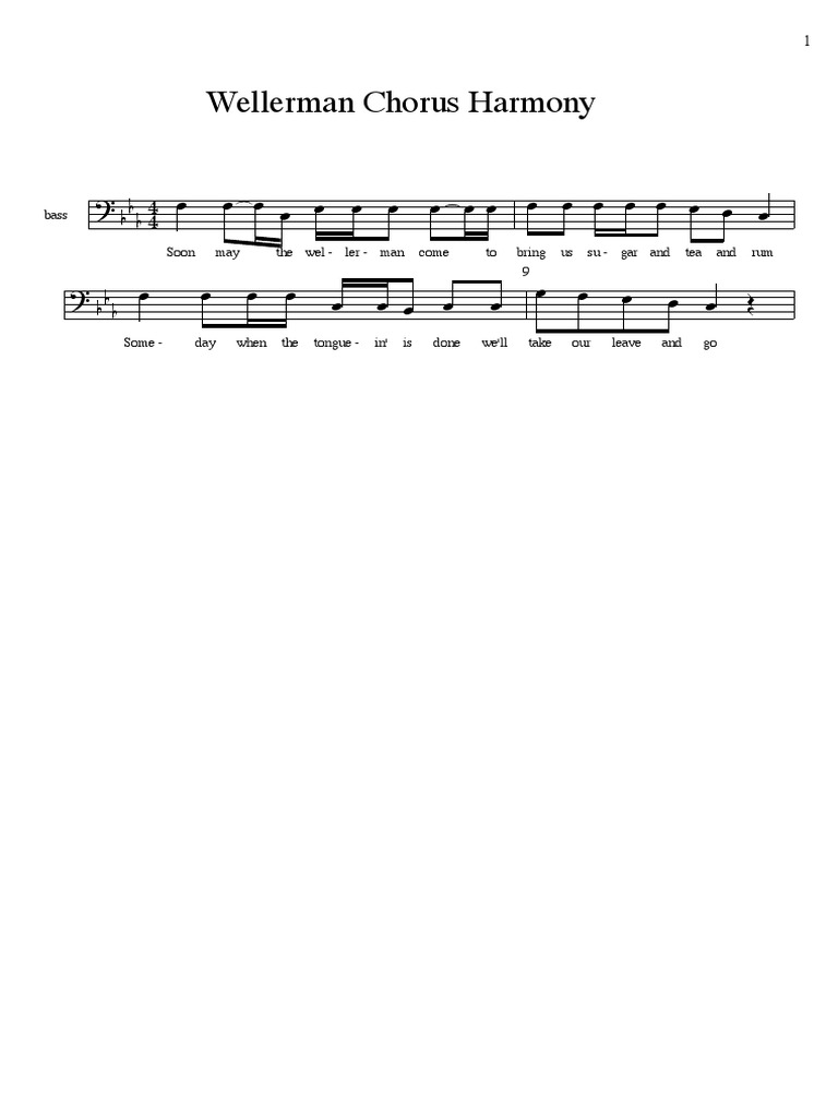 Wellerman Bass | PDF