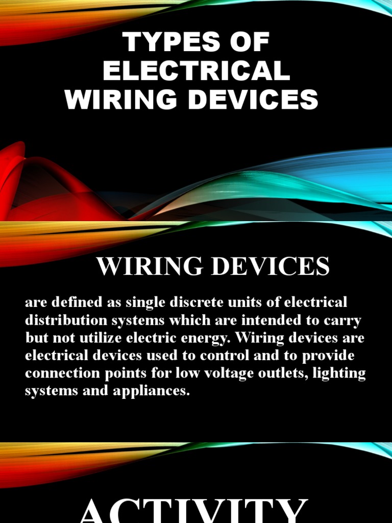 Types of Electrical Wiring Devices | Download Free PDF | Relay | Fuse ...