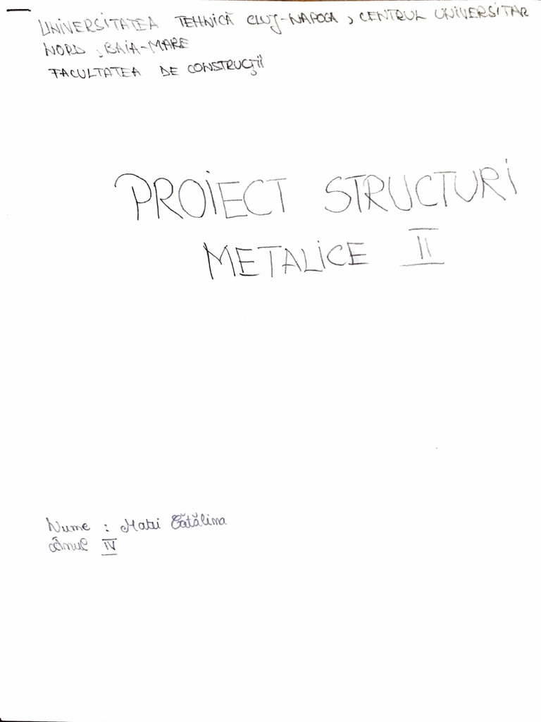 Proiect Metal II | PDF