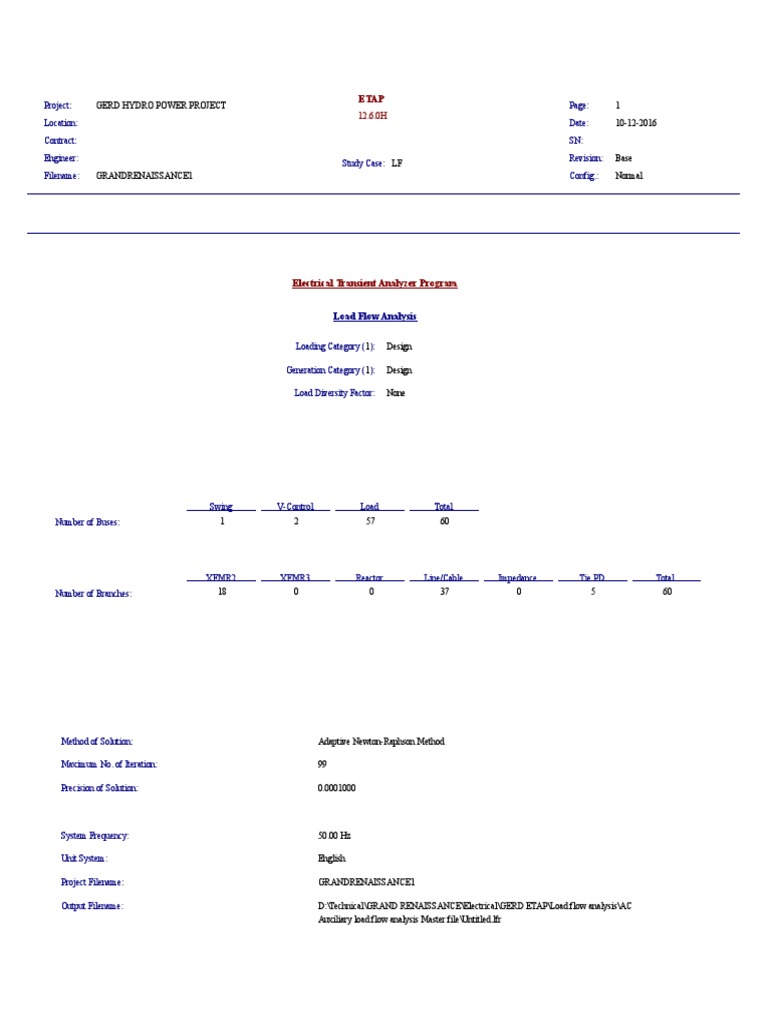 Ac Auxiliary Load Flow Analysis | PDF | Electric Power Transmission ... Ac Auxiliary Load Flow Analysis | PDF | Electric Power Transmission ...