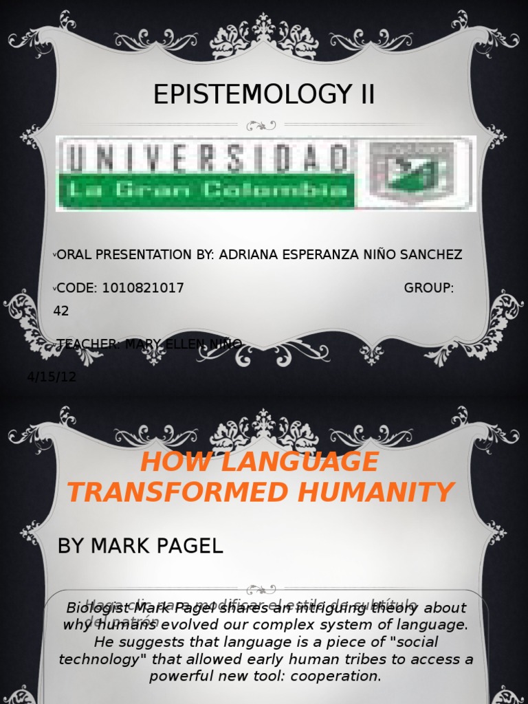 How Language Transformed Humanity | PDF