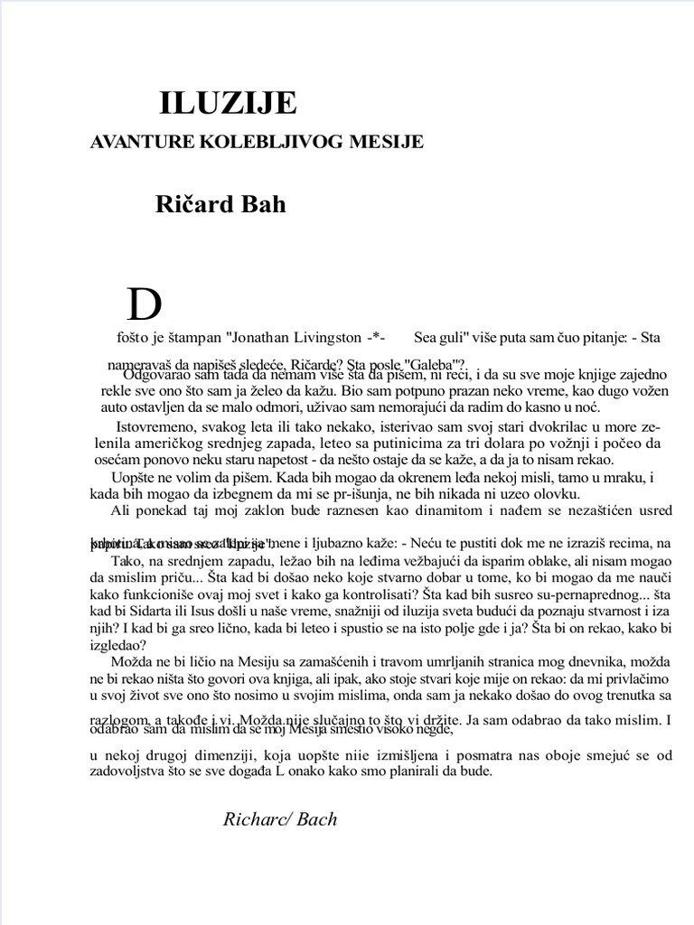 Iluzije Kolebljivog Mesije | PDF