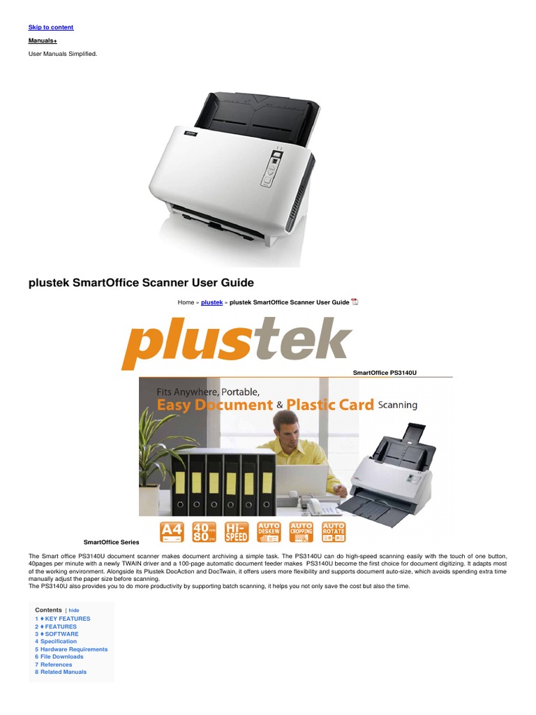 Smartoffice Scanner Manual | PDF