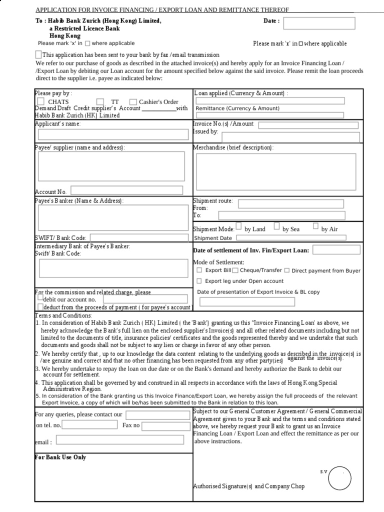 Application Loan Invoice | PDF