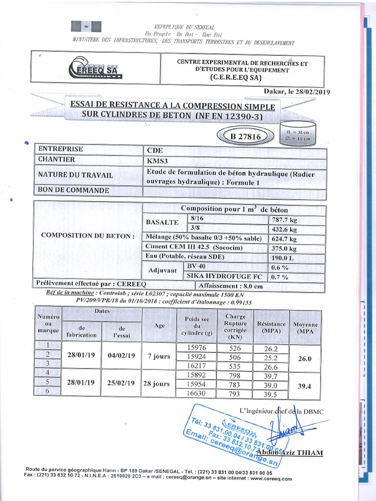 Formule Beton c30-37 | PDF