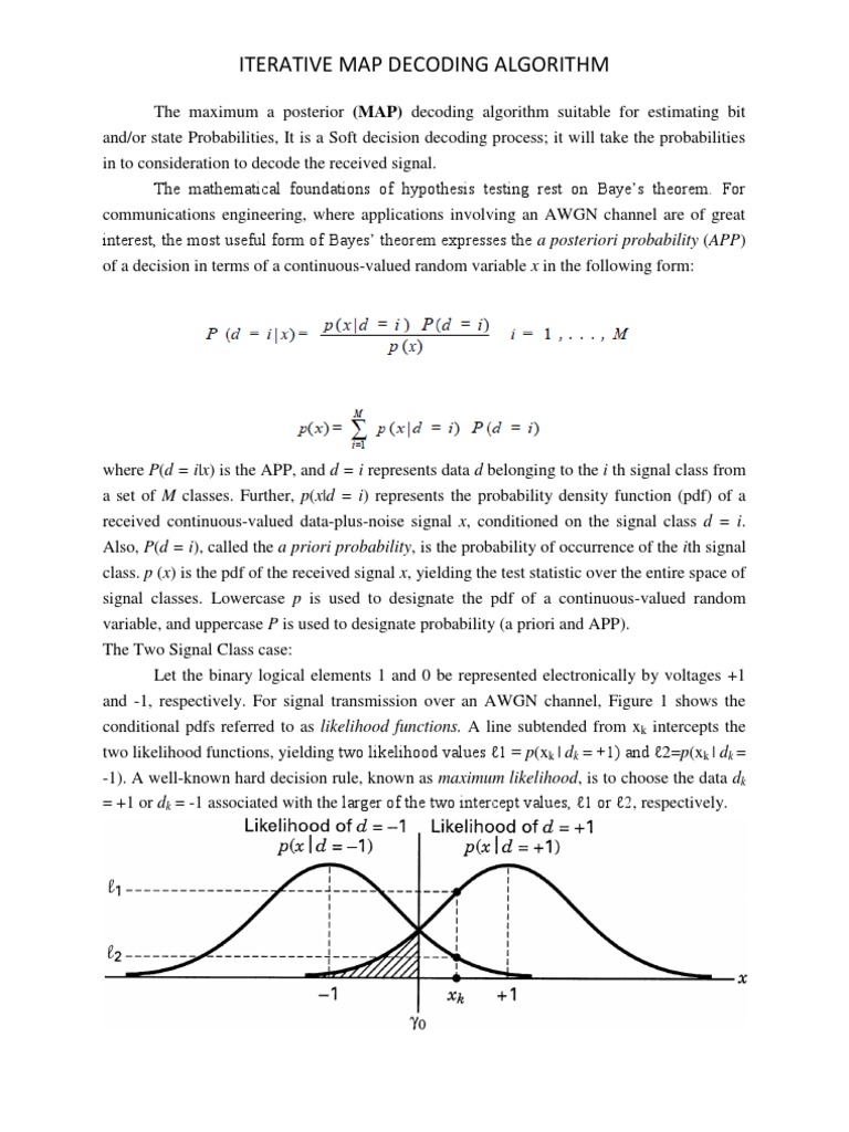 Iterative MAP Decoding Explained | PDF | Signal (Electrical Engineering ...