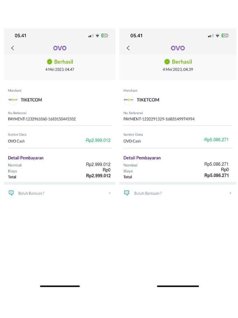 Contoh Resi OVO | PDF