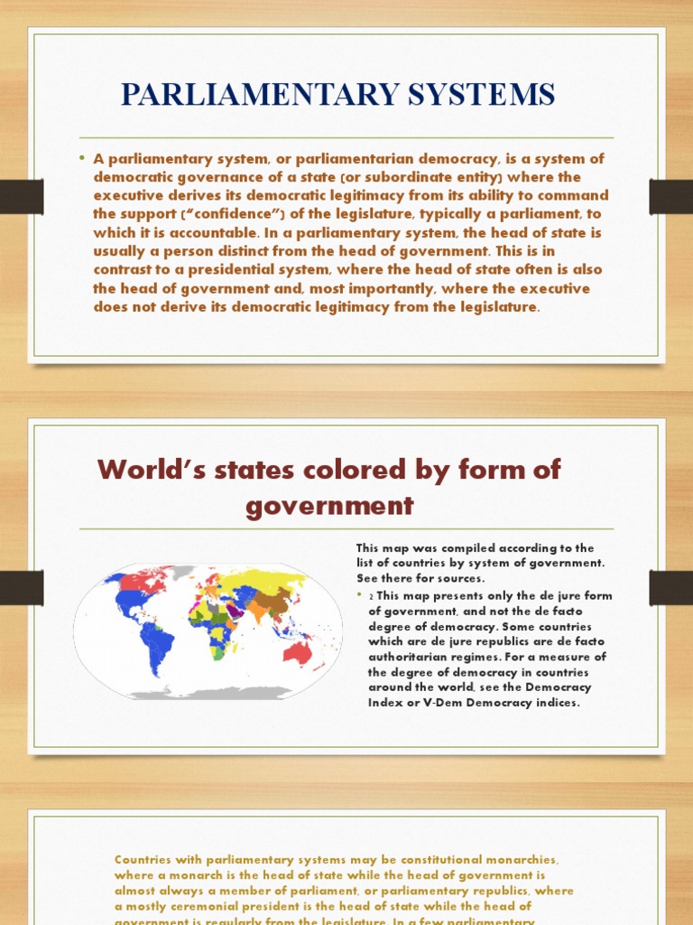 Parliamentary Systems | PDF | Parliamentary System | World Politics