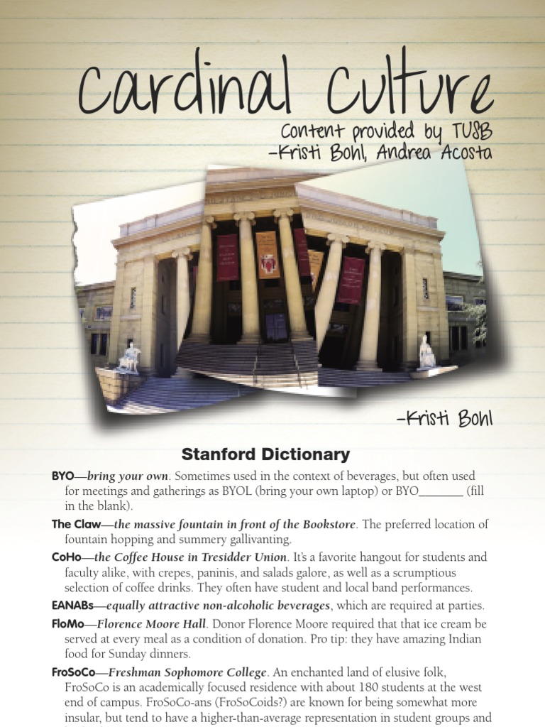 Cardinal Culture: Content Provided by TUSB - Kristi Bohl, Andrea Acosta ...