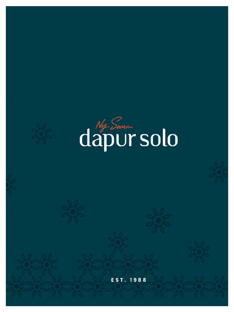 Dapur Solo - Menu Book - Print | PDF