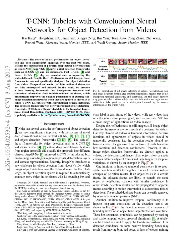 315 T Cnn Tubelets With Convolutional Neural Networks For Object Detection From Videos Pdf 