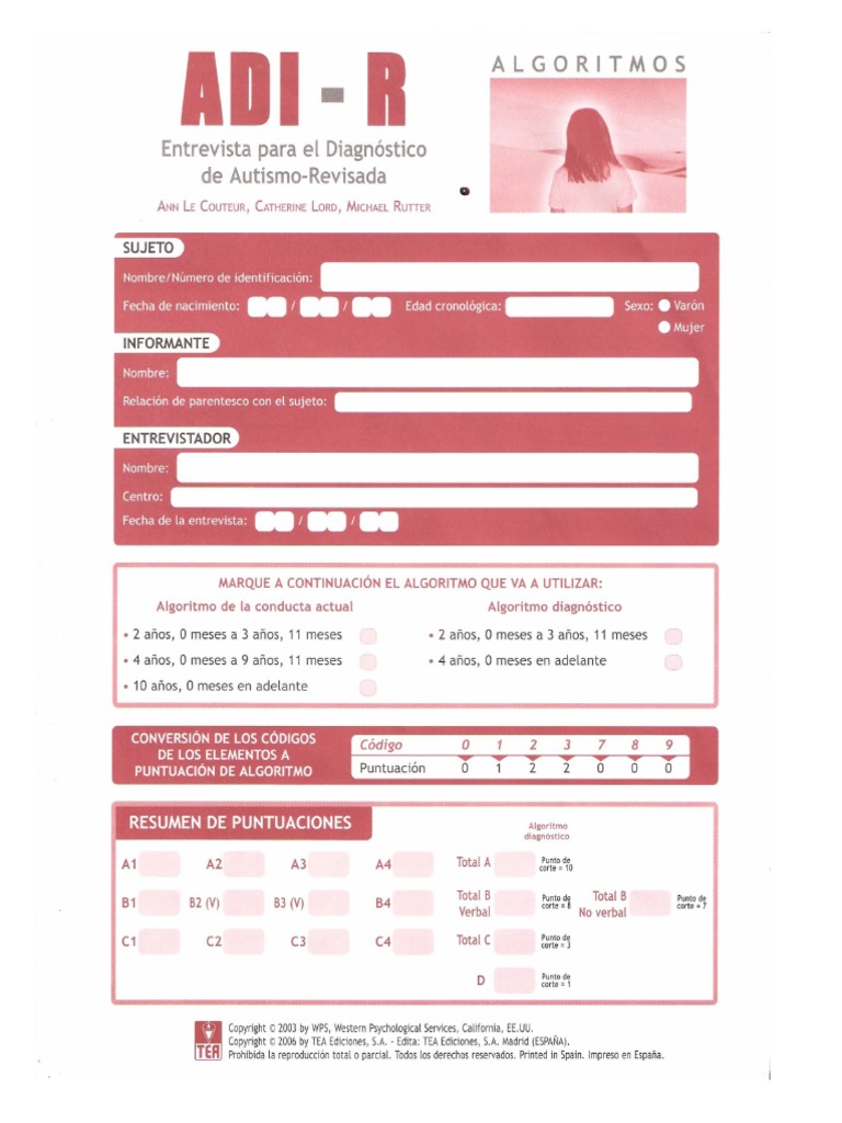 Entrevista ADI-R | PDF