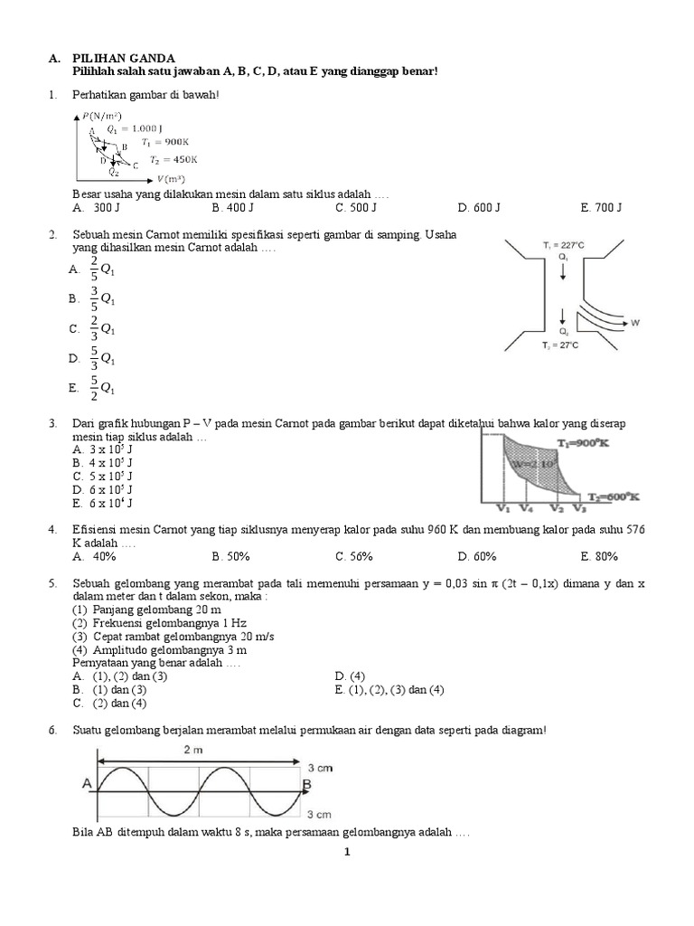 Soal Pat Fisika Kelas Xi Mipa. | PDF | Metode & Bahan Ajar | Teknologi & Rekayasa