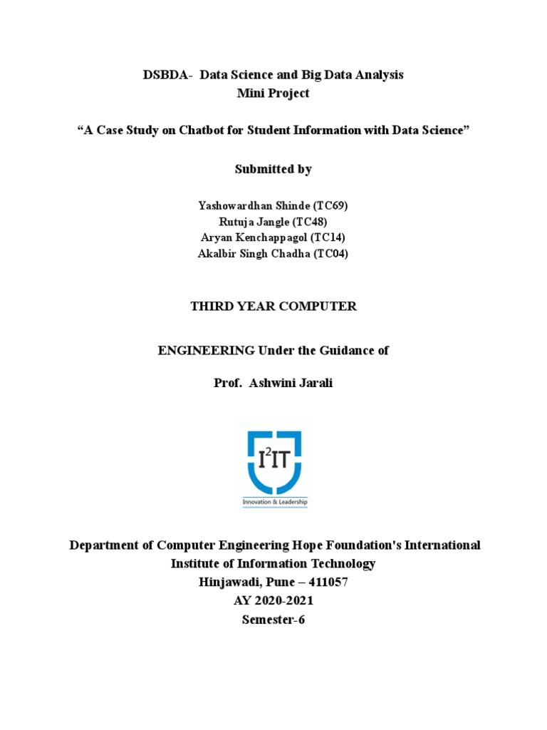 Case Study DSBDA | Download Free PDF | Data Analysis | Pie Chart