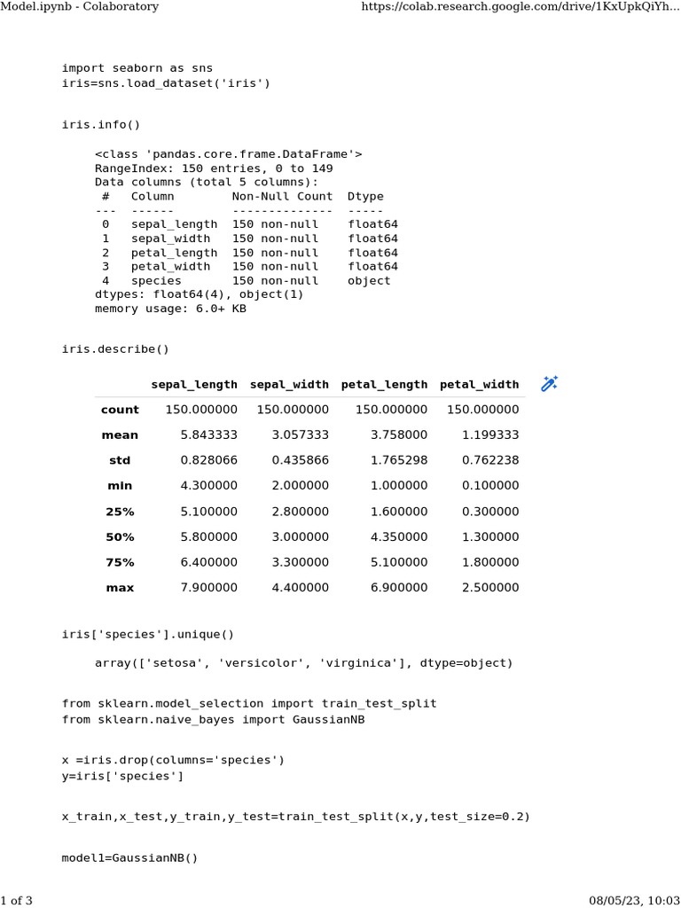Model - Ipynb - Colaboratory | PDF