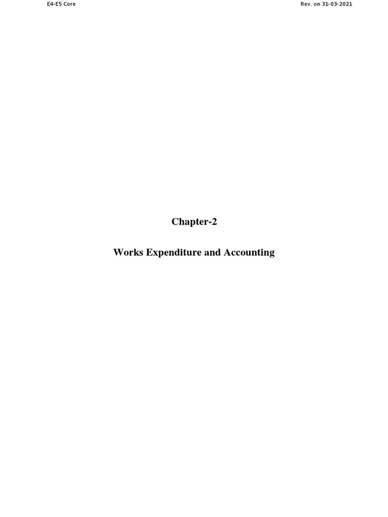 E4-E5 - Text - Chapter 2. Work Expenditure - Accounting | PDF | Debits And Credits | Depreciation