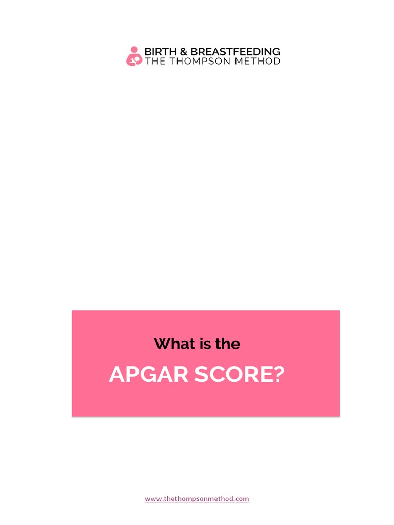 THE APGAR SCORE | PDF