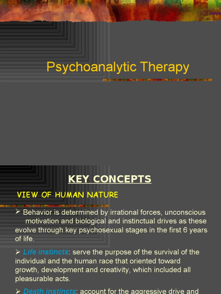 Psychoanalytic Therapy | PDF | Id | Psychoanalytic Schools