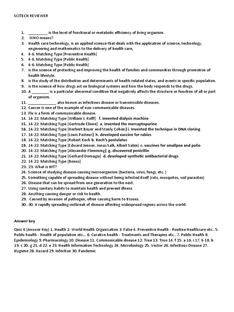 Scitech Reviewer | PDF | Infection | Virus