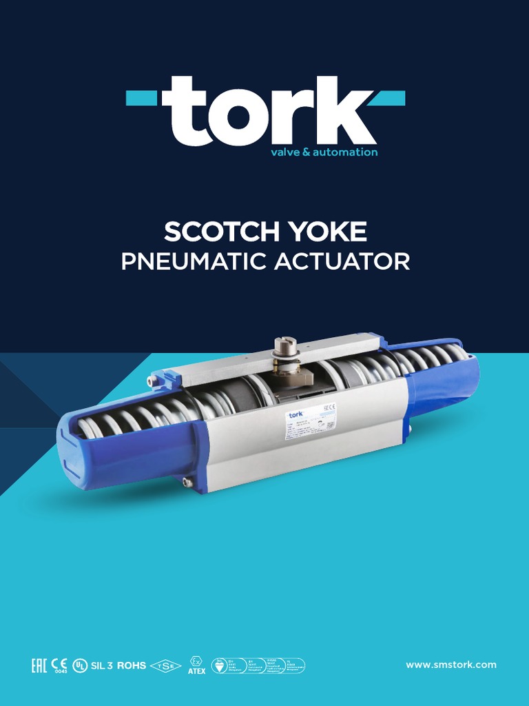 Scotch Yoke Pneumatic Actuators Catalogue | PDF | Actuator | Valve