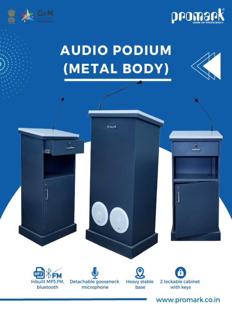 Audio Podium (METAL BODY) | PDF | Sound Production | Sound