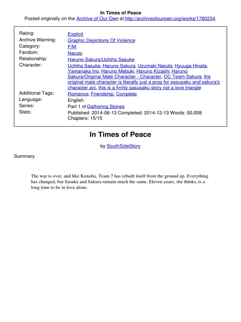 In Times of Peace | PDF