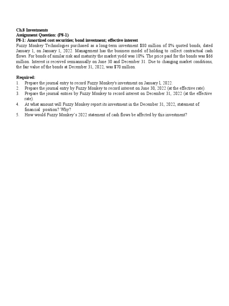 Assignment Ch.8 | PDF