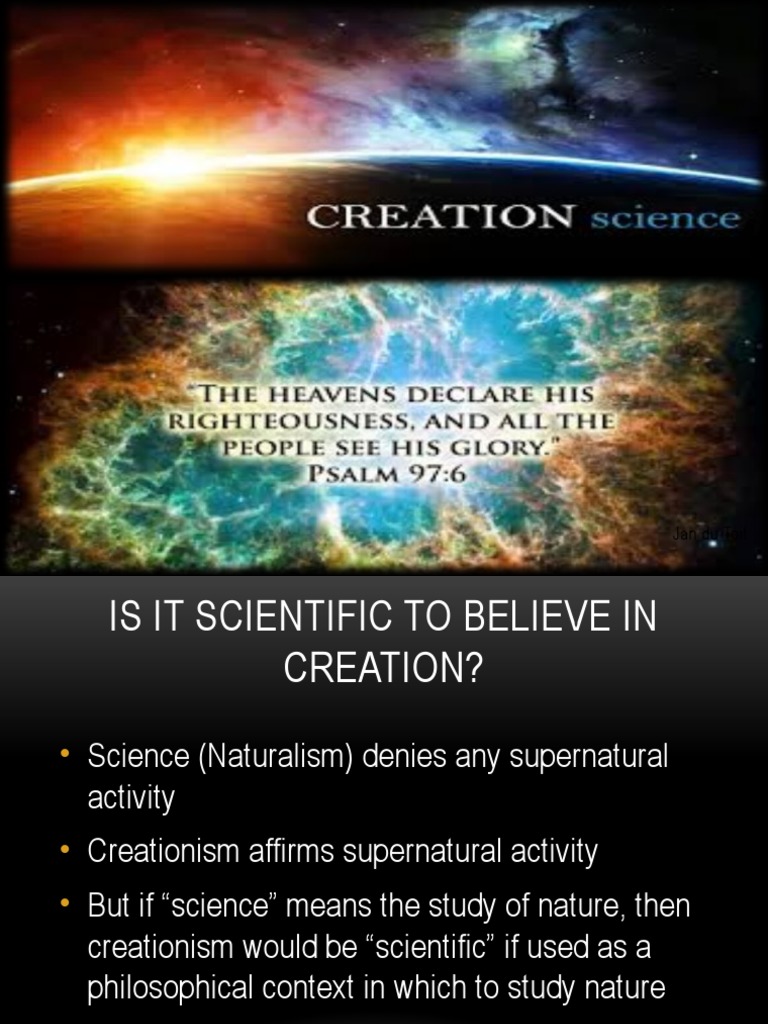 Creation and Science | PDF | Philosophy