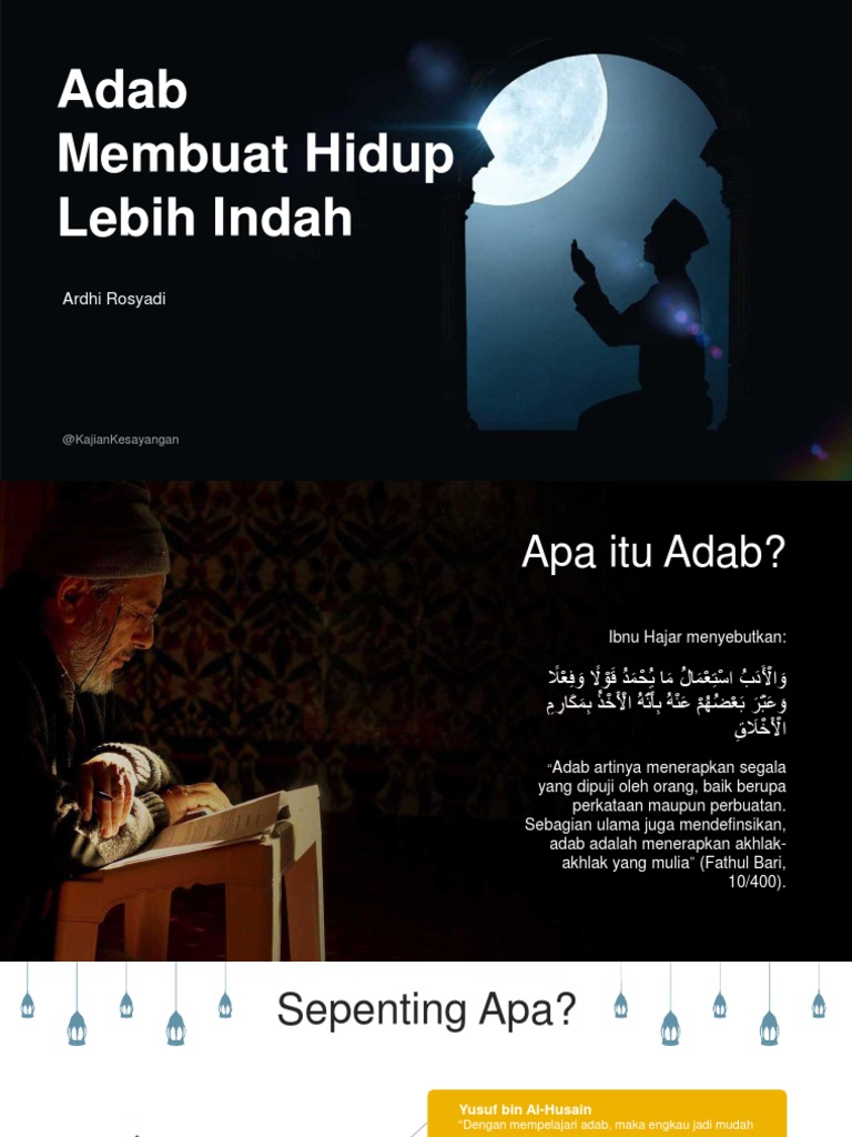 Ilmu dan Adab dalam Kehidupan | PDF